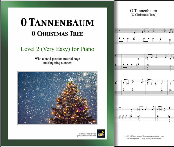 O Tannenbaum (O Christmas Tree): Very easy piano sheet music